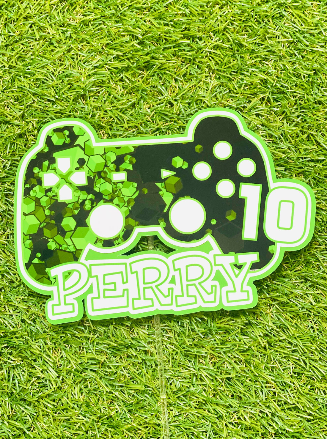 Playstation Gamer Controller Personalised Cake Topper – Blissful Toppers